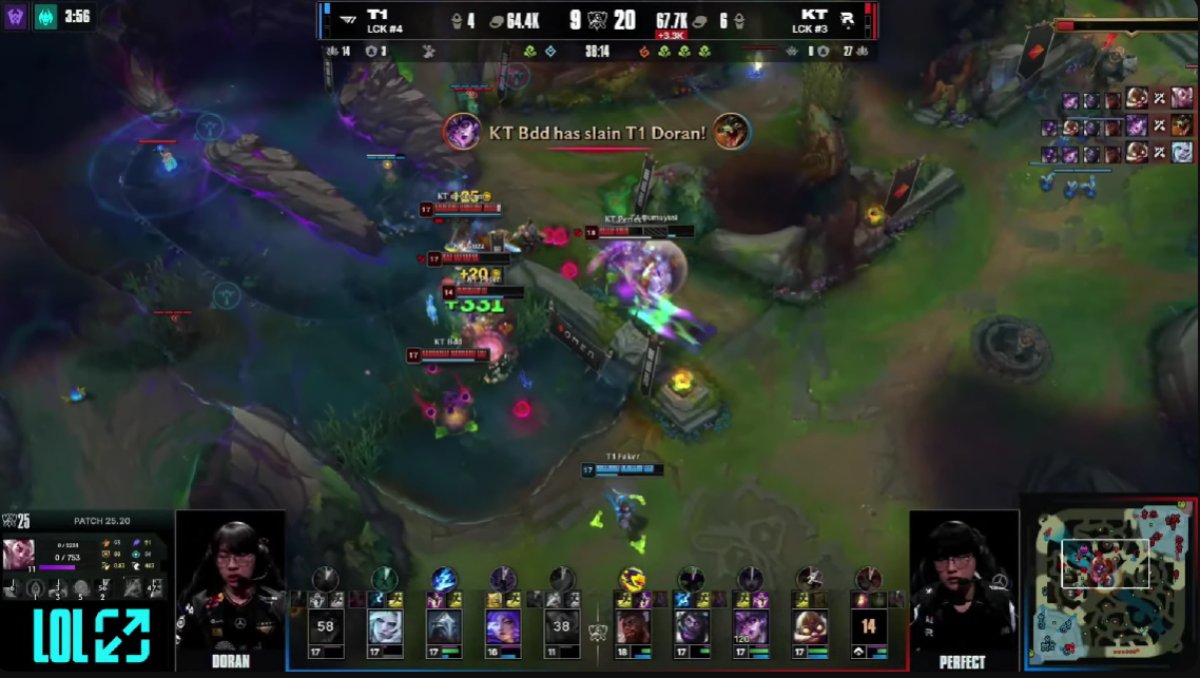 KT vs T1 đại chiến tại Chung kết tổng của CKTG 2025 LMHT